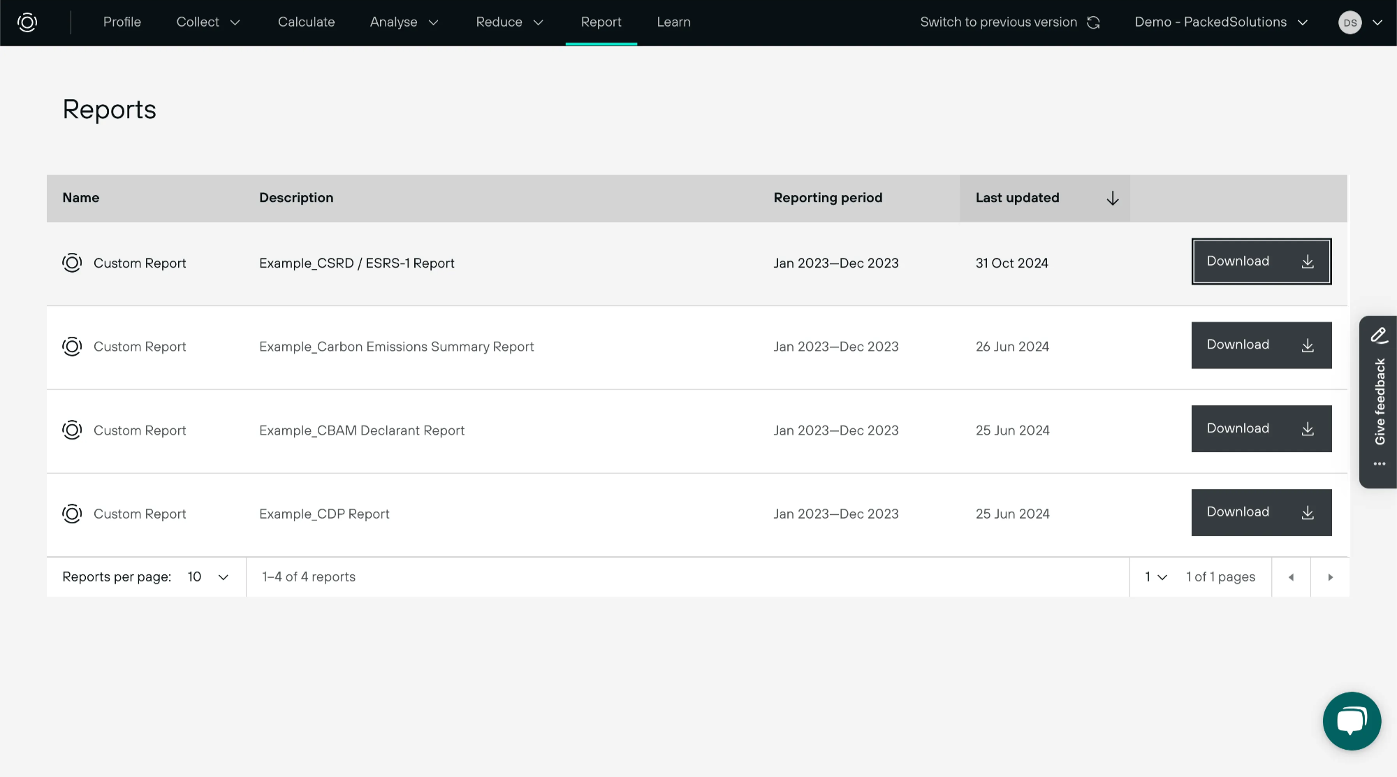 Creating custom reports
