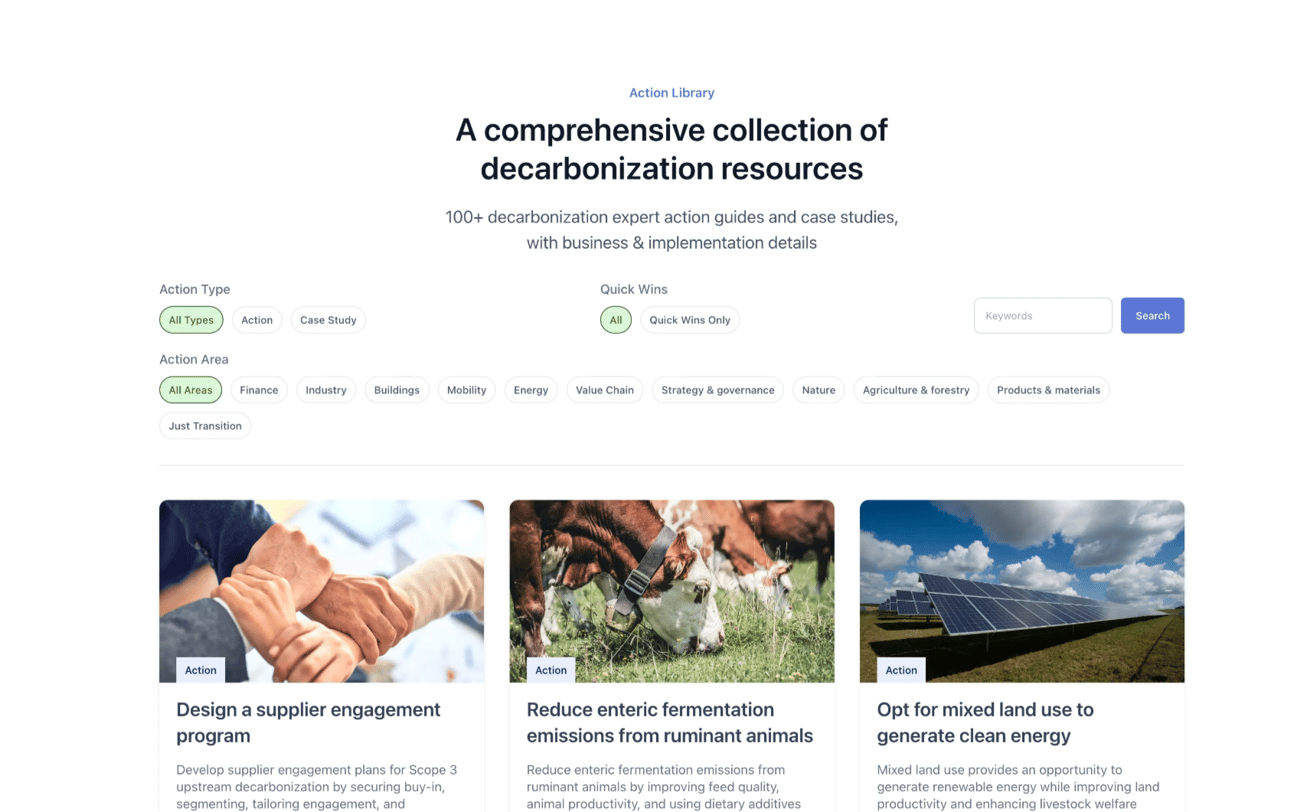 Adding decarbonization initiatives