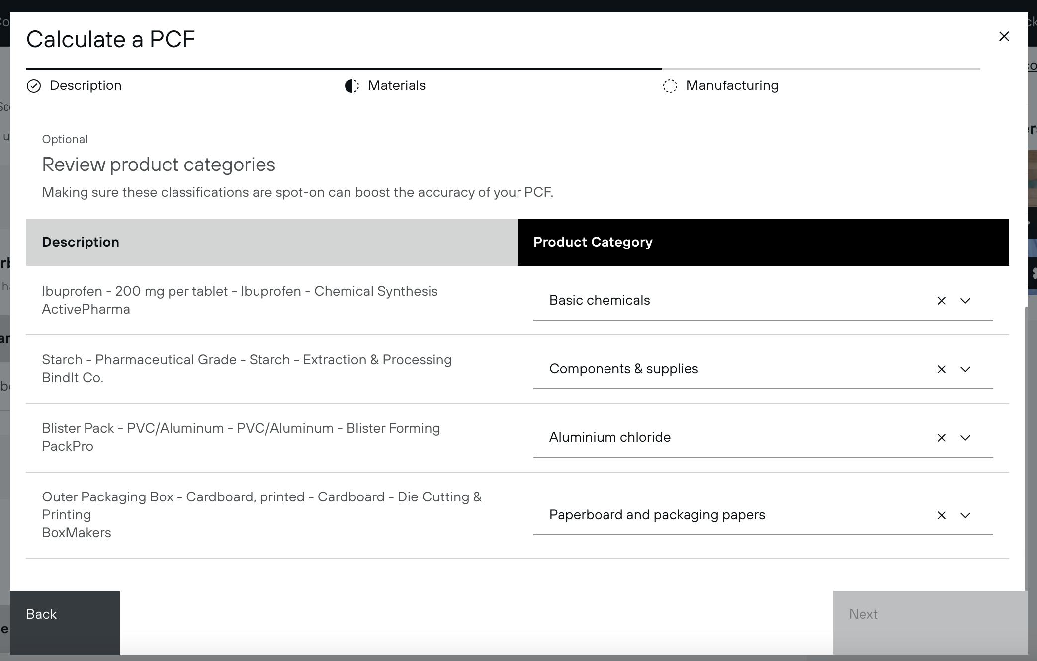 How do I calculate a PCF?